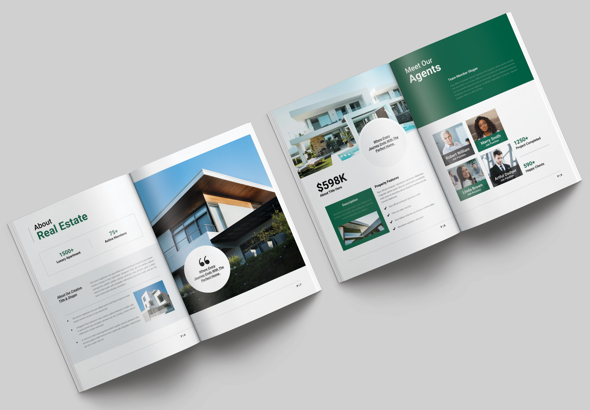 Real Estate Brochure Template by Visual Vorteex on Dribbble
