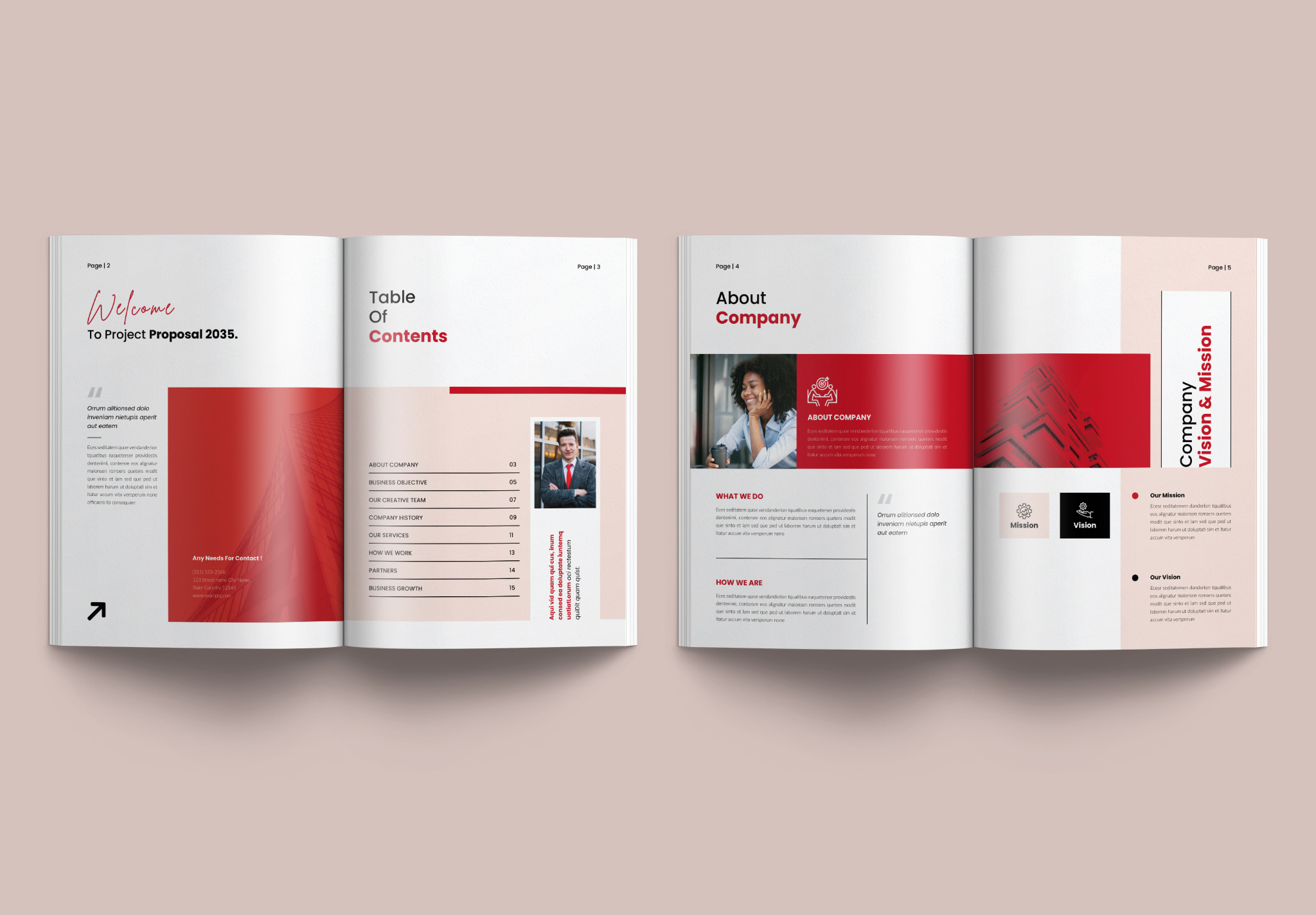 Company Profile Template by Visual Vorteex on Dribbble