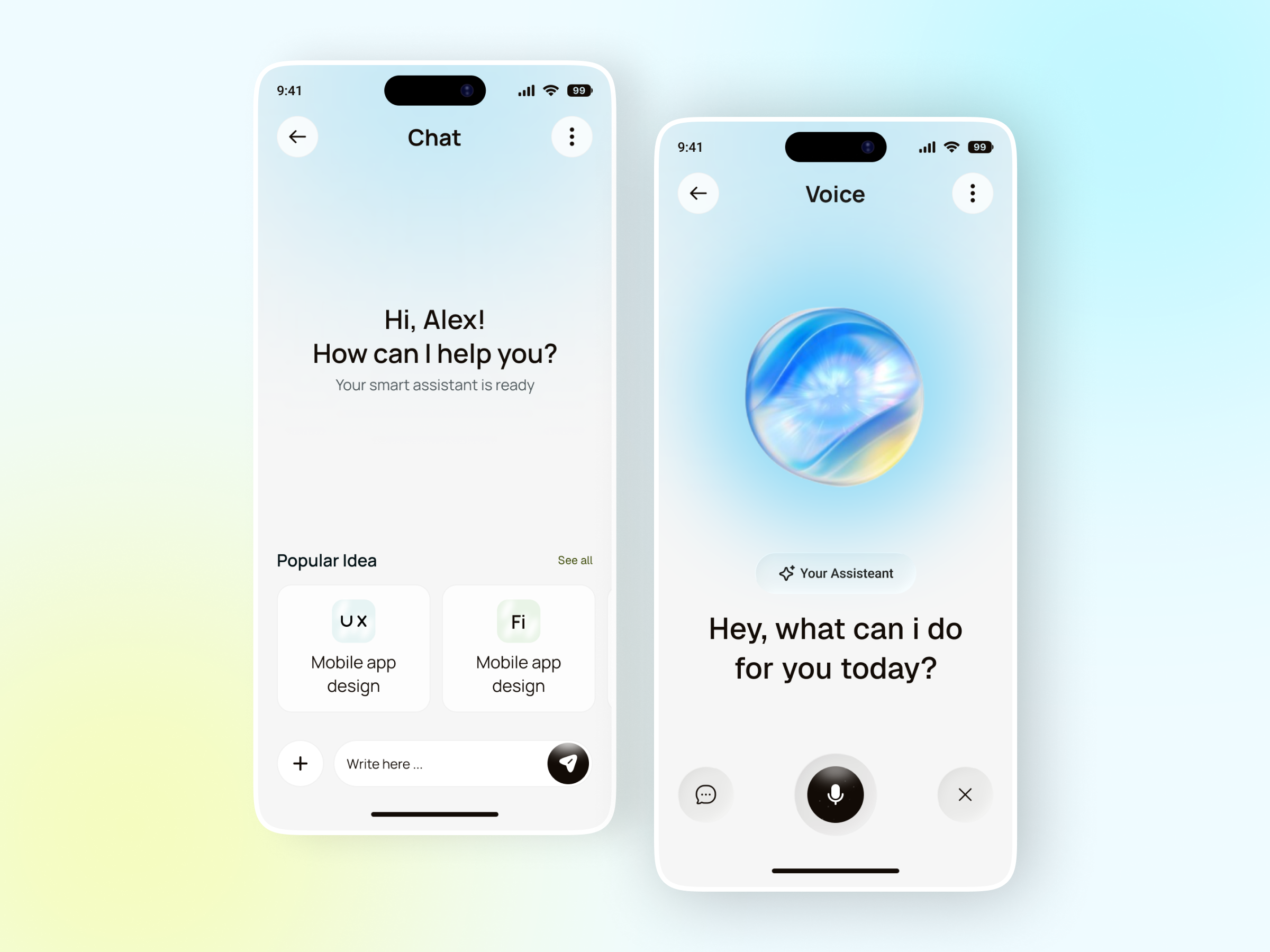 Ai Idea Management Mobile App by Sarup Halder for UX Crate Lab on Dribbble