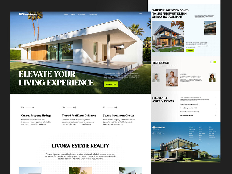 Real Estate Website Design | Livora Estate by Subash Chandra for ...