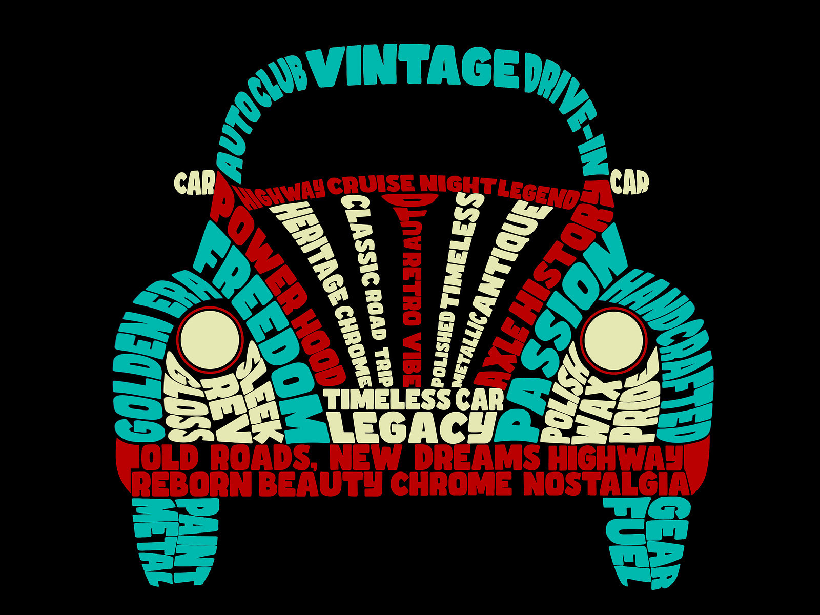 Car Typography | Word cloud art | Calligraphy by Fatima tu zara on Dribbble