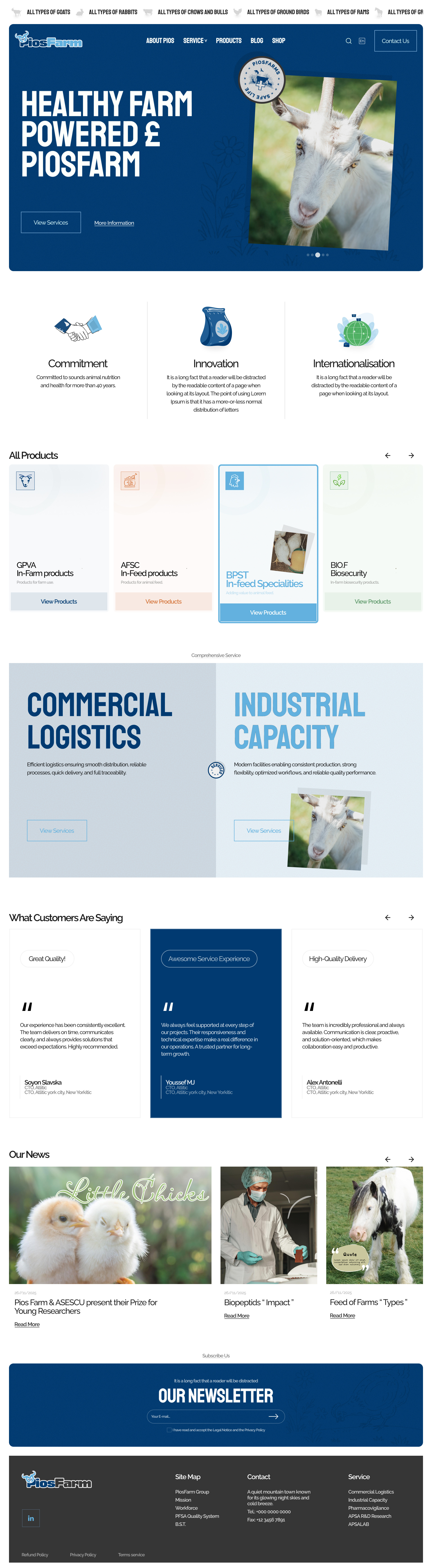 LiveStock Landing Page UI/UX Design by Youssef Ramchi on Dribbble