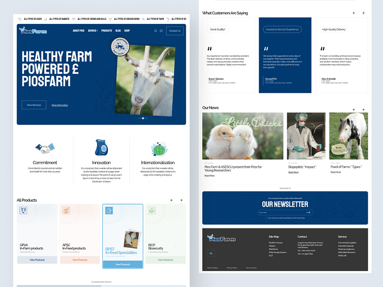 LiveStock Landing Page UI/UX Design by Youssef Ramchi on Dribbble