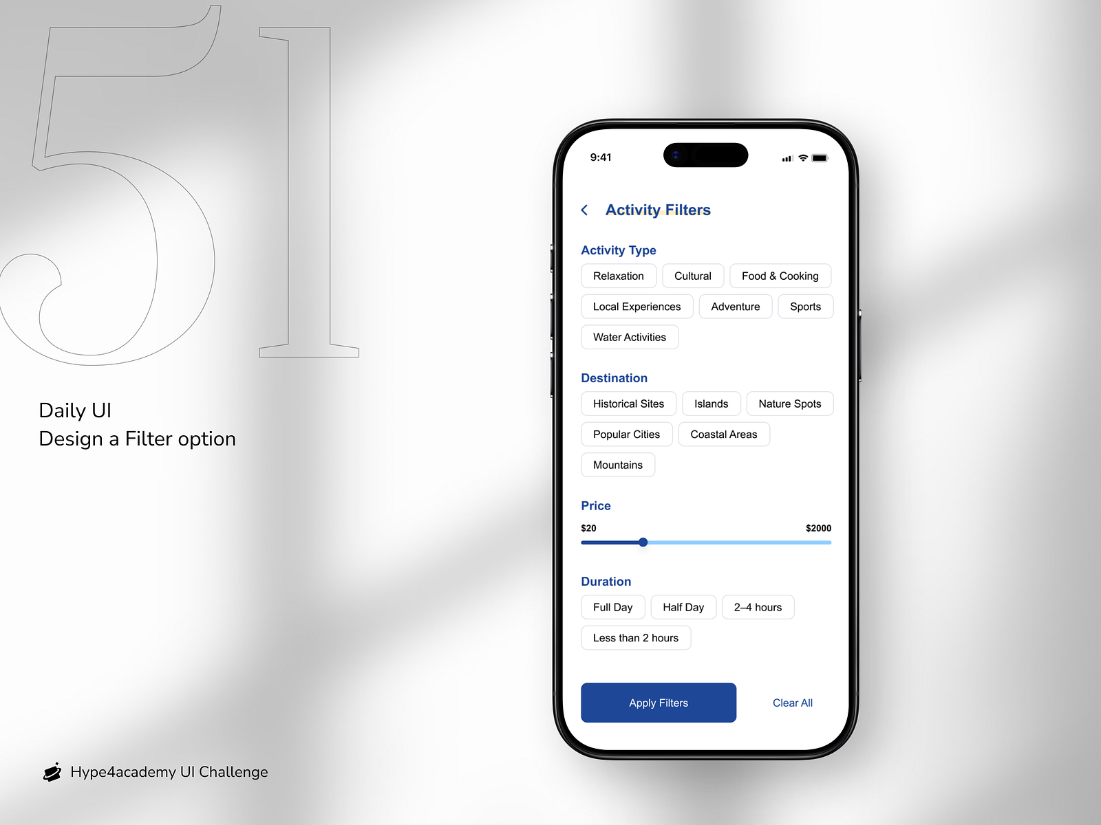 Daily UI Challenge #51 - Filter Option by Yara Alkadi on Dribbble