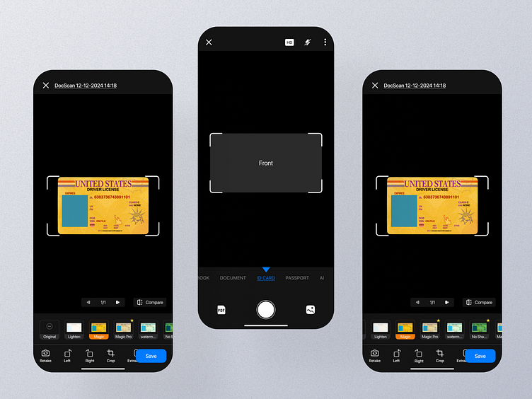 ID Card Scan Mobile UI by UI Ants on Dribbble