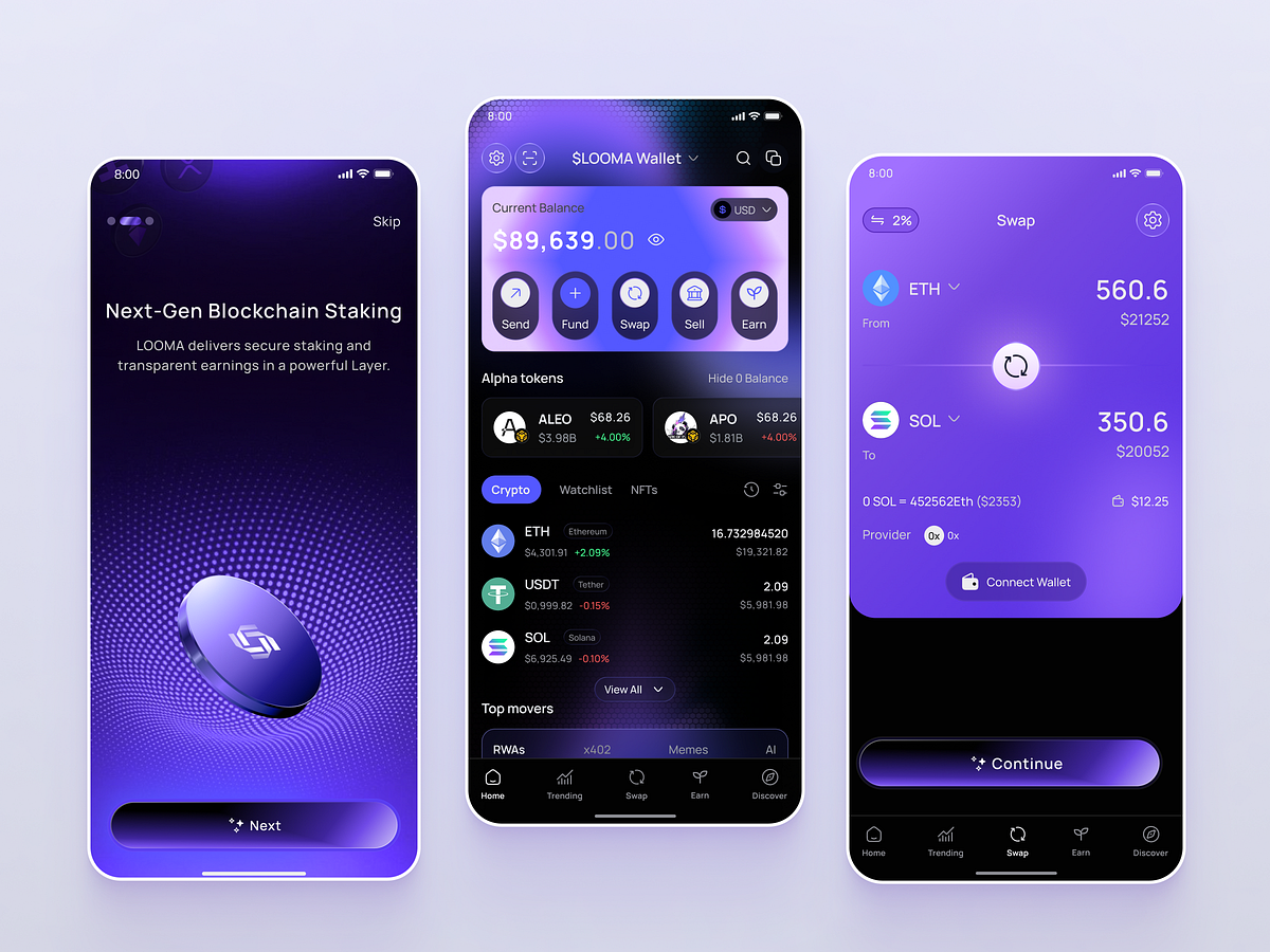 Crypto Wallet App – Staking, Swap & Web3 Finance by Imran Hossen for ...