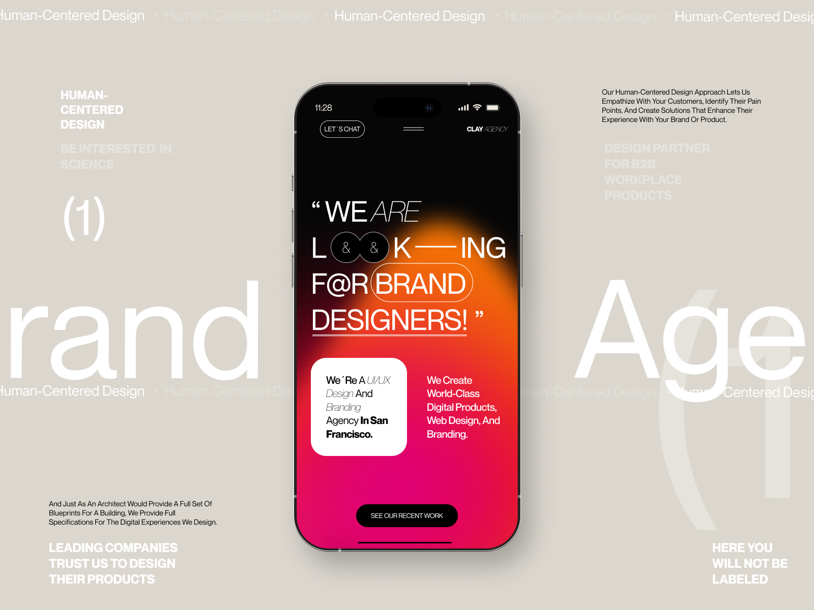 Ui mobile version design for Brand agency by Darina Yefymova on Dribbble