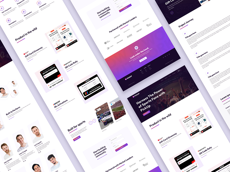 Pickup Website by Jaime Orozco on Dribbble