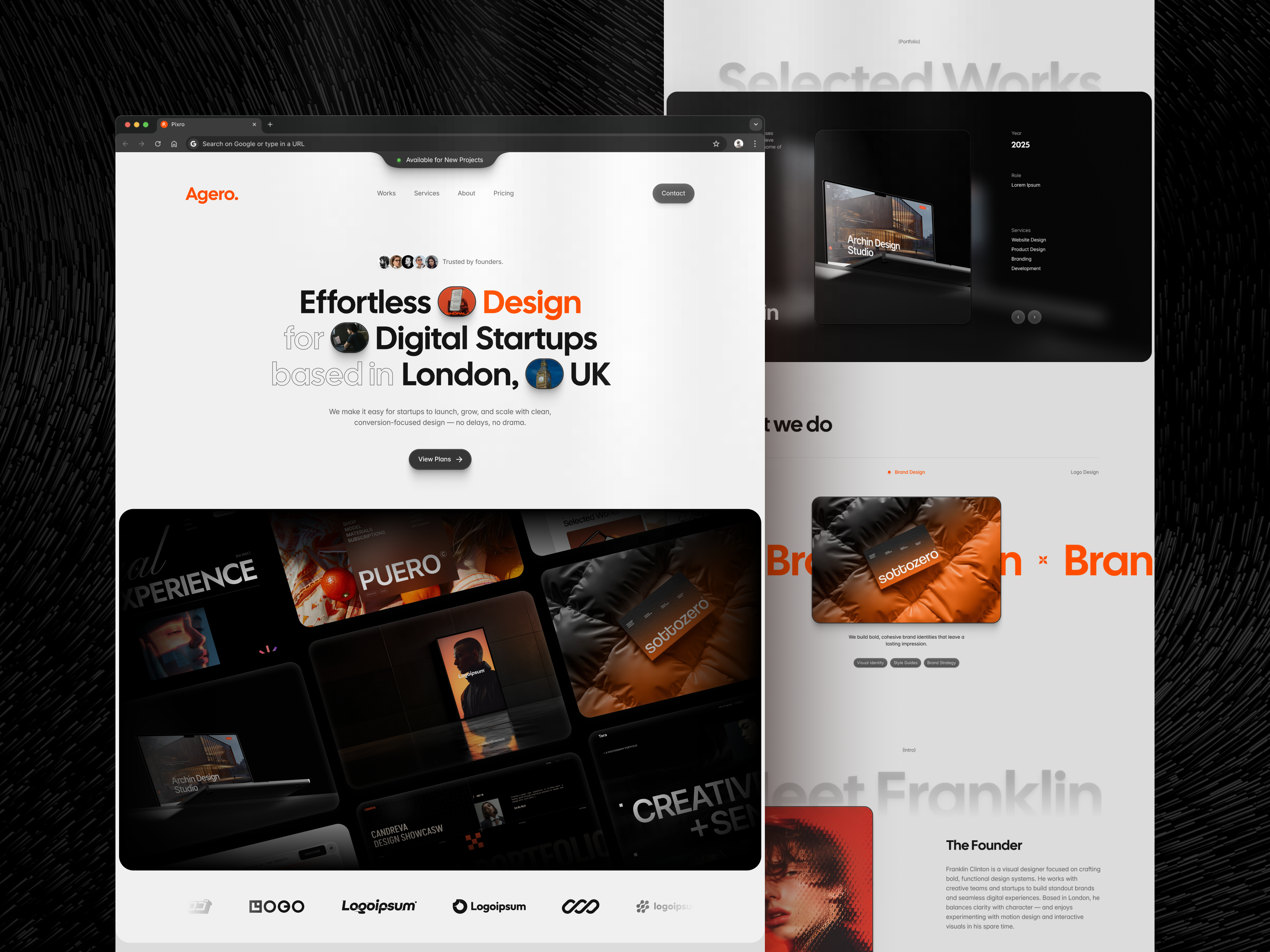 Agero – Digital Agency Framer Site by LoganCee UI/UX for LoganCee Studio on Dribbble