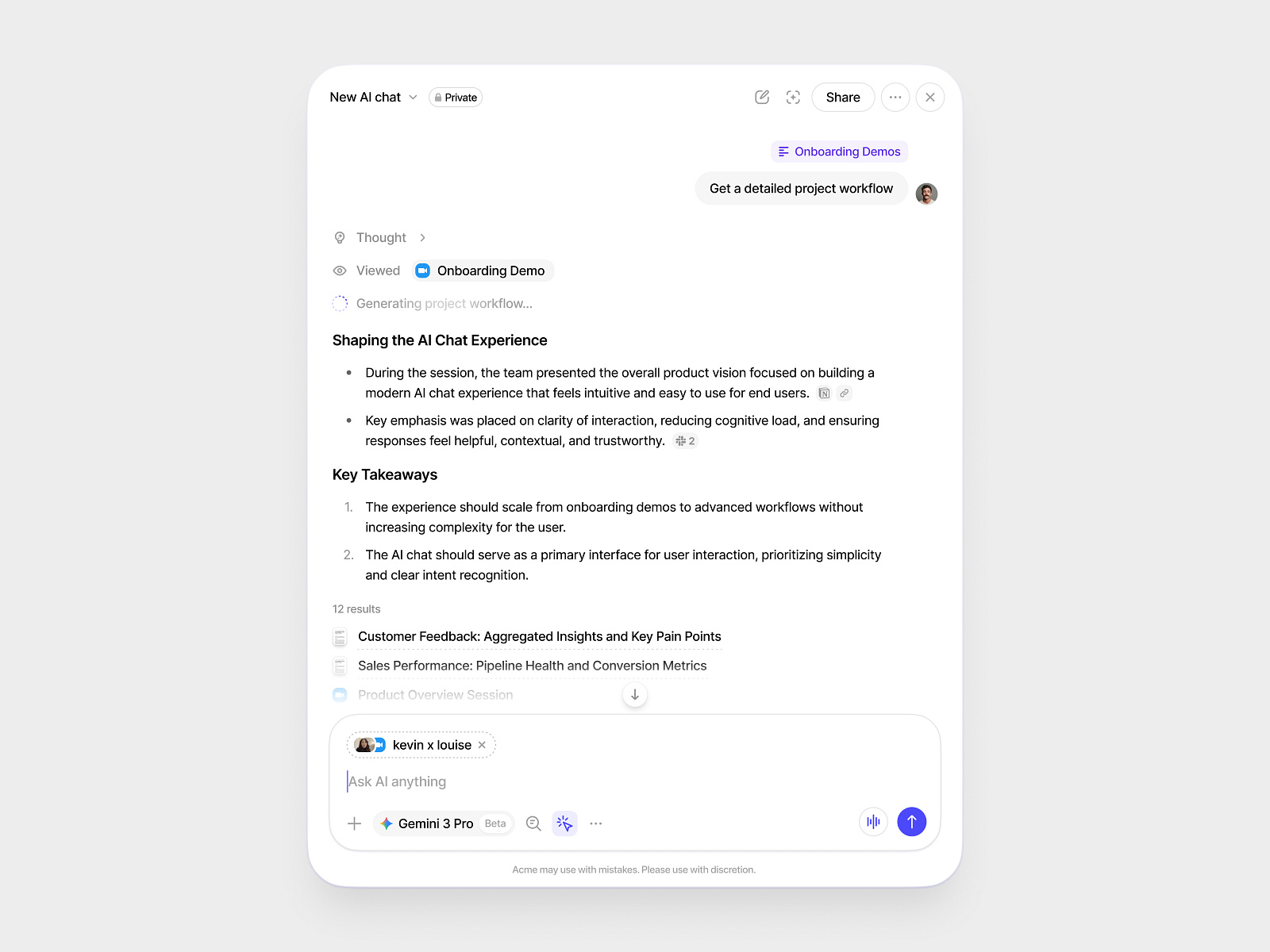 AI Chat Interface in Light Theme by Golo on Dribbble