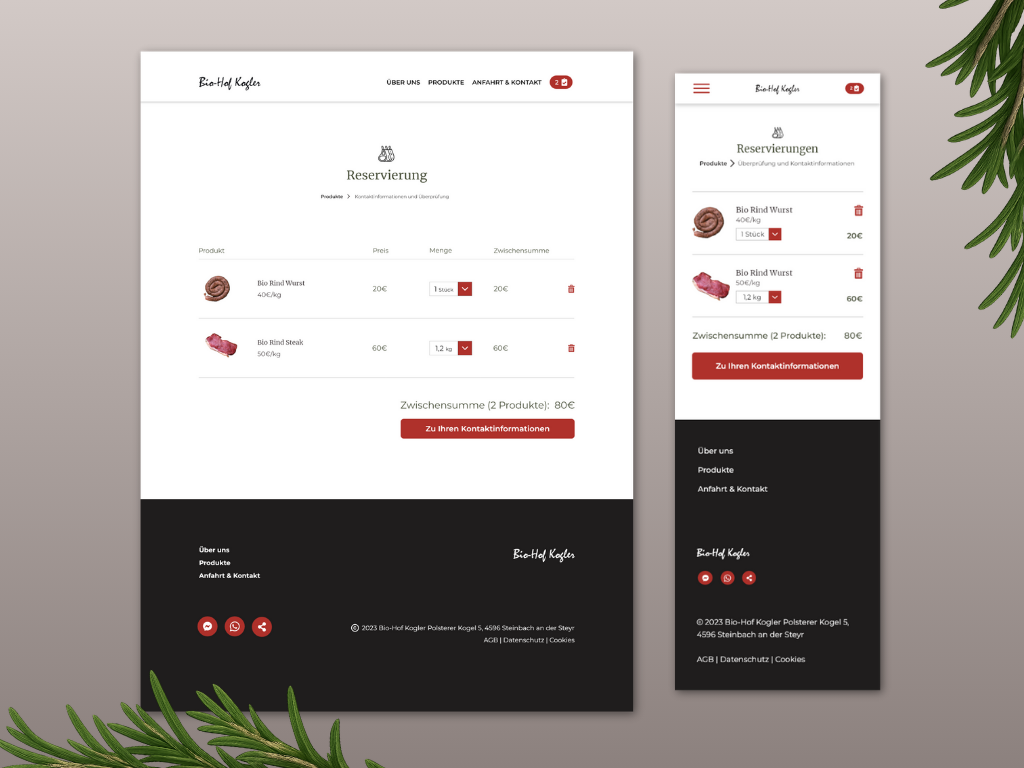 Organic Meat Farm - Website Design by Viktoria Boyko on Dribbble