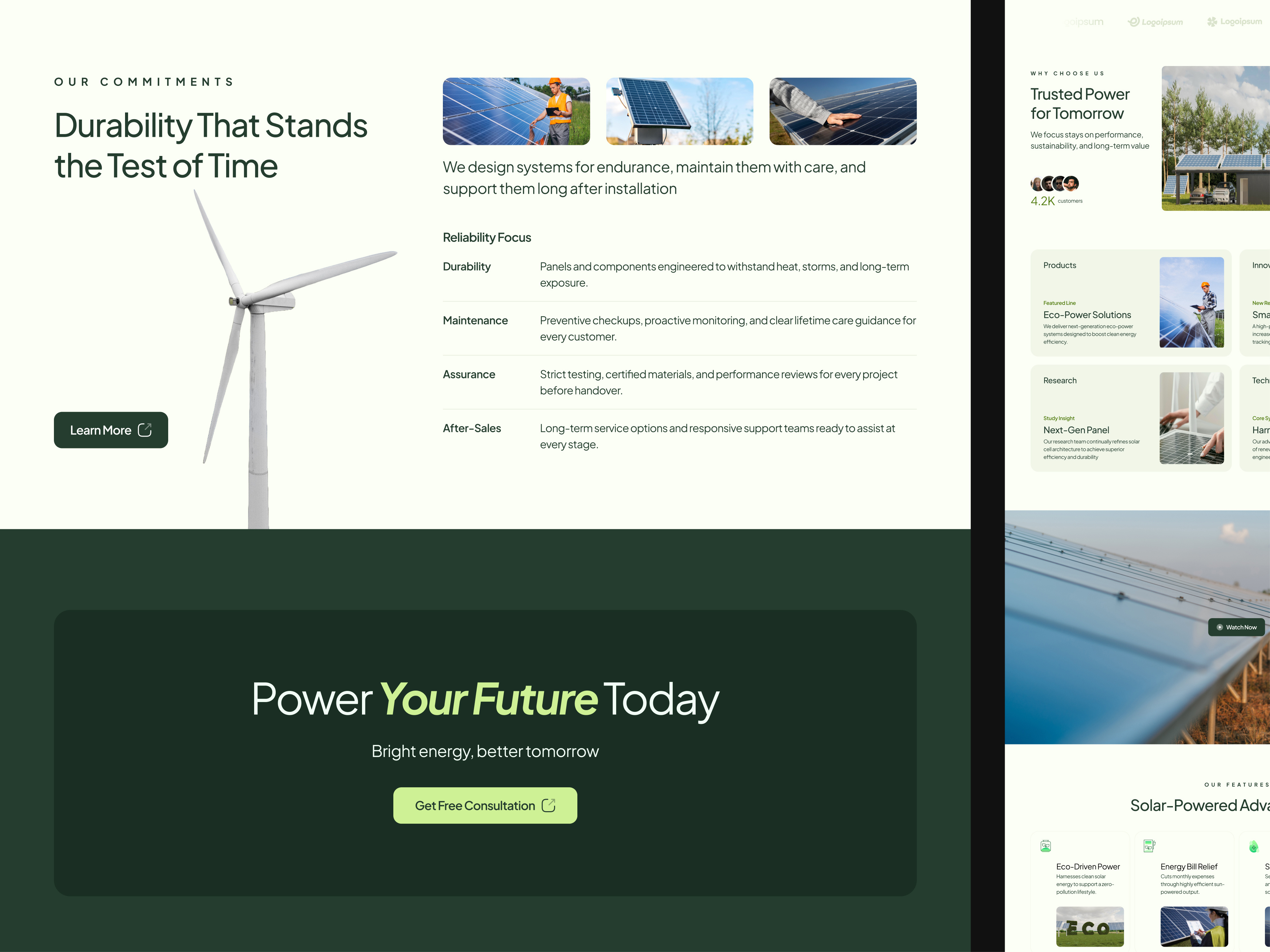 Sustainable Energy Website UI by Deverust Studio on Dribbble