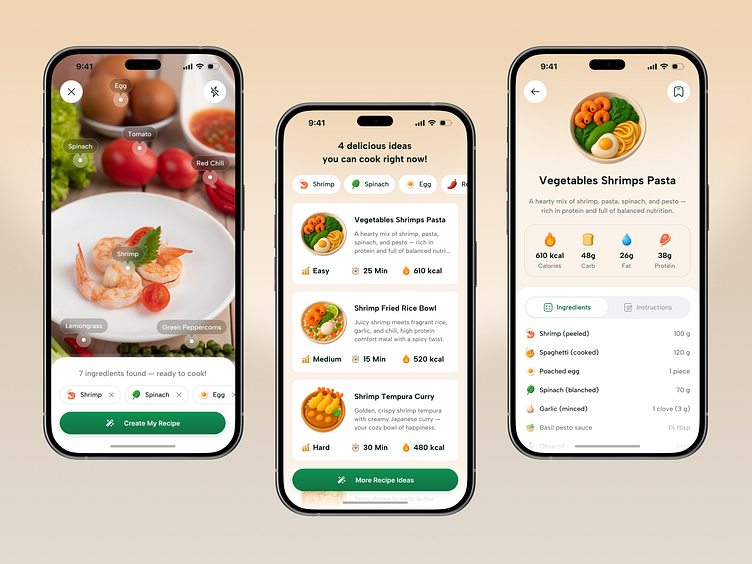 AI Recipe Generator Mobile App by Metamorph Lab on Dribbble