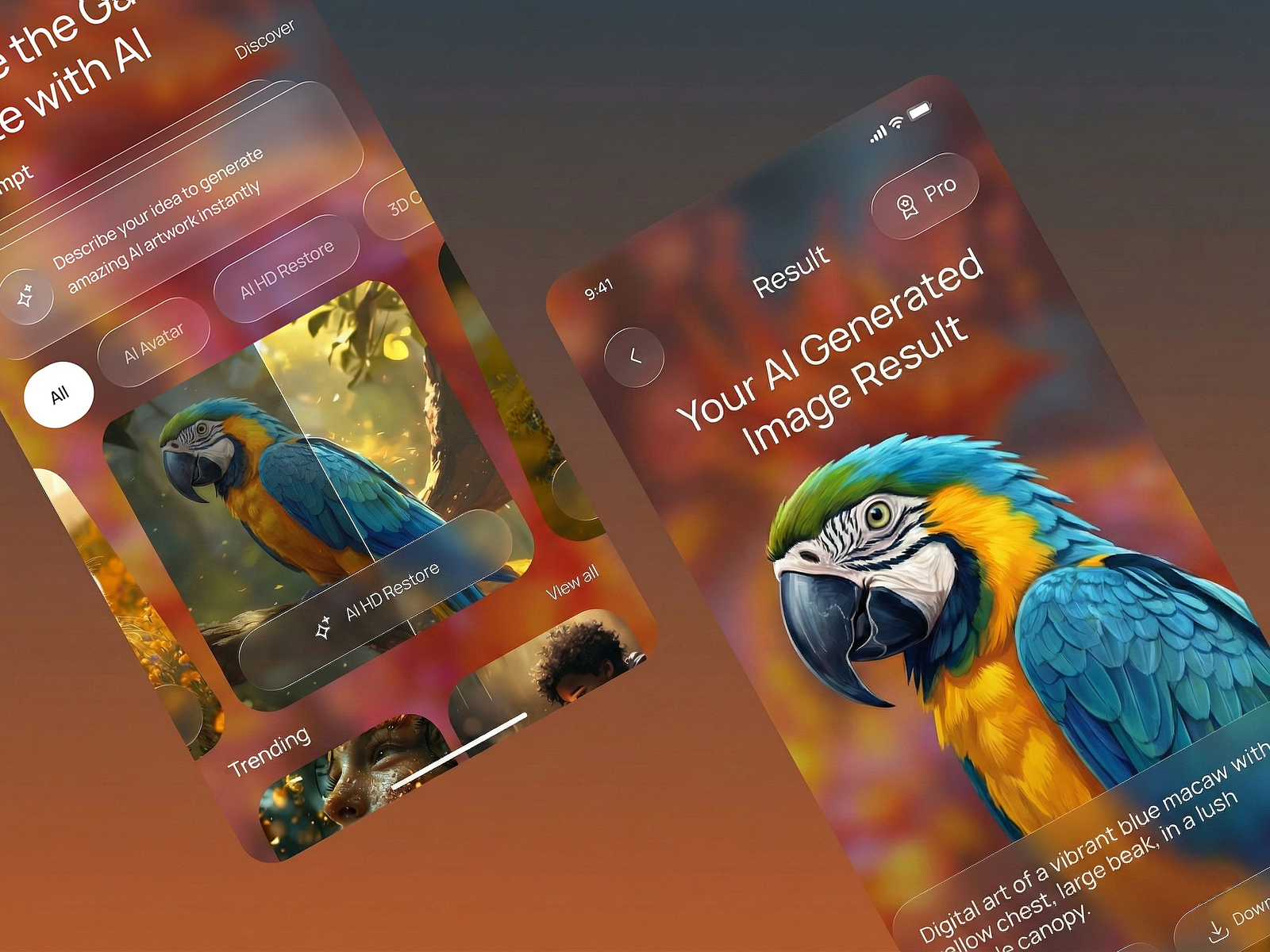 AI Image Generator App UI - Mobile App Design by Aditi Jain on Dribbble