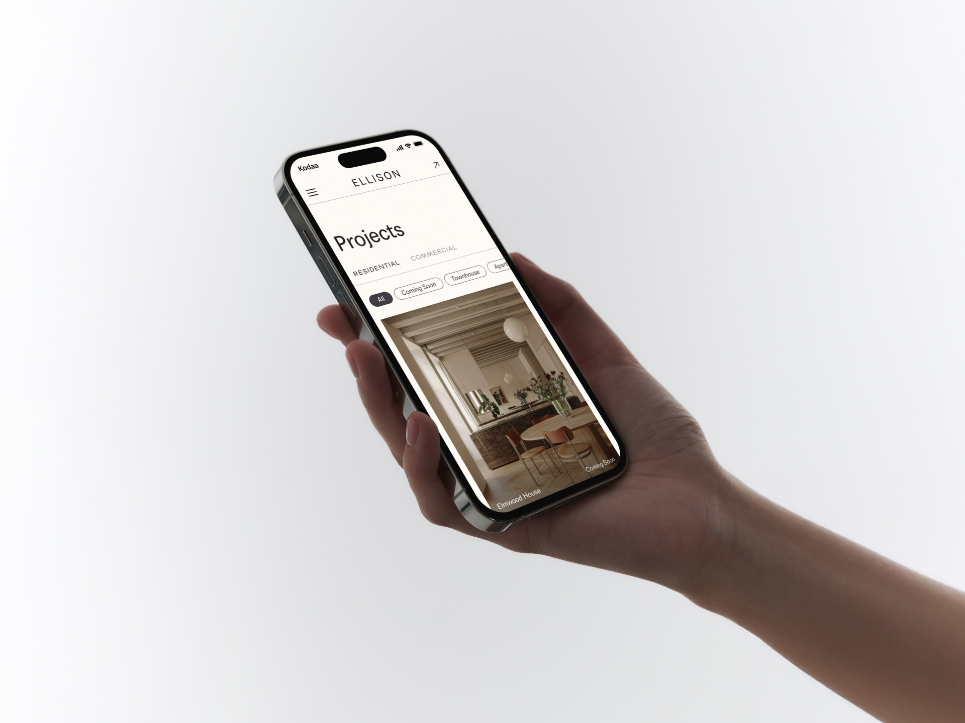 Ellison - Interior Design Studio Website by Stephanie Howden on Dribbble