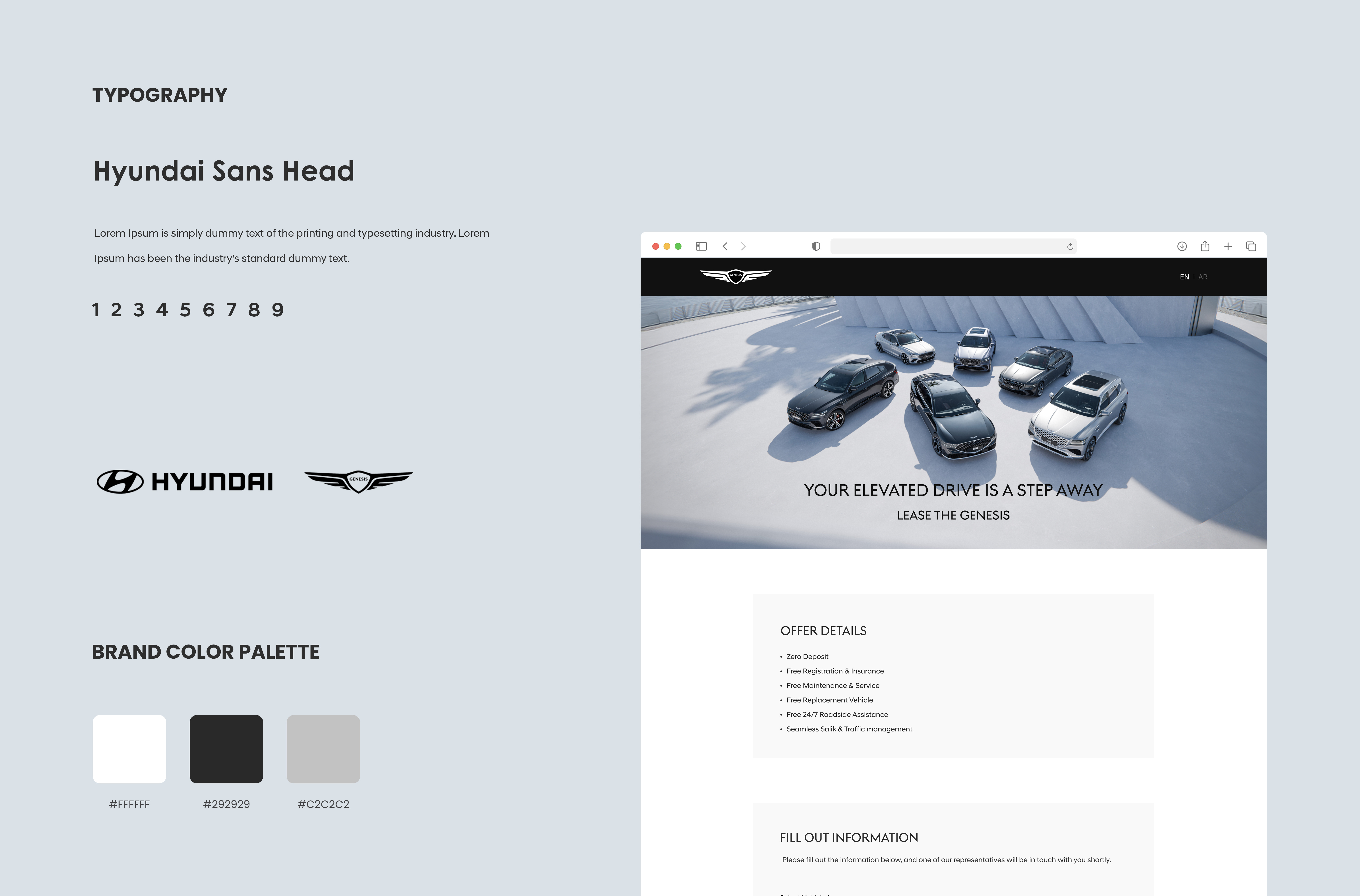 Genesis Hyundai - UI Mockup by Fahad Muhammed on Dribbble