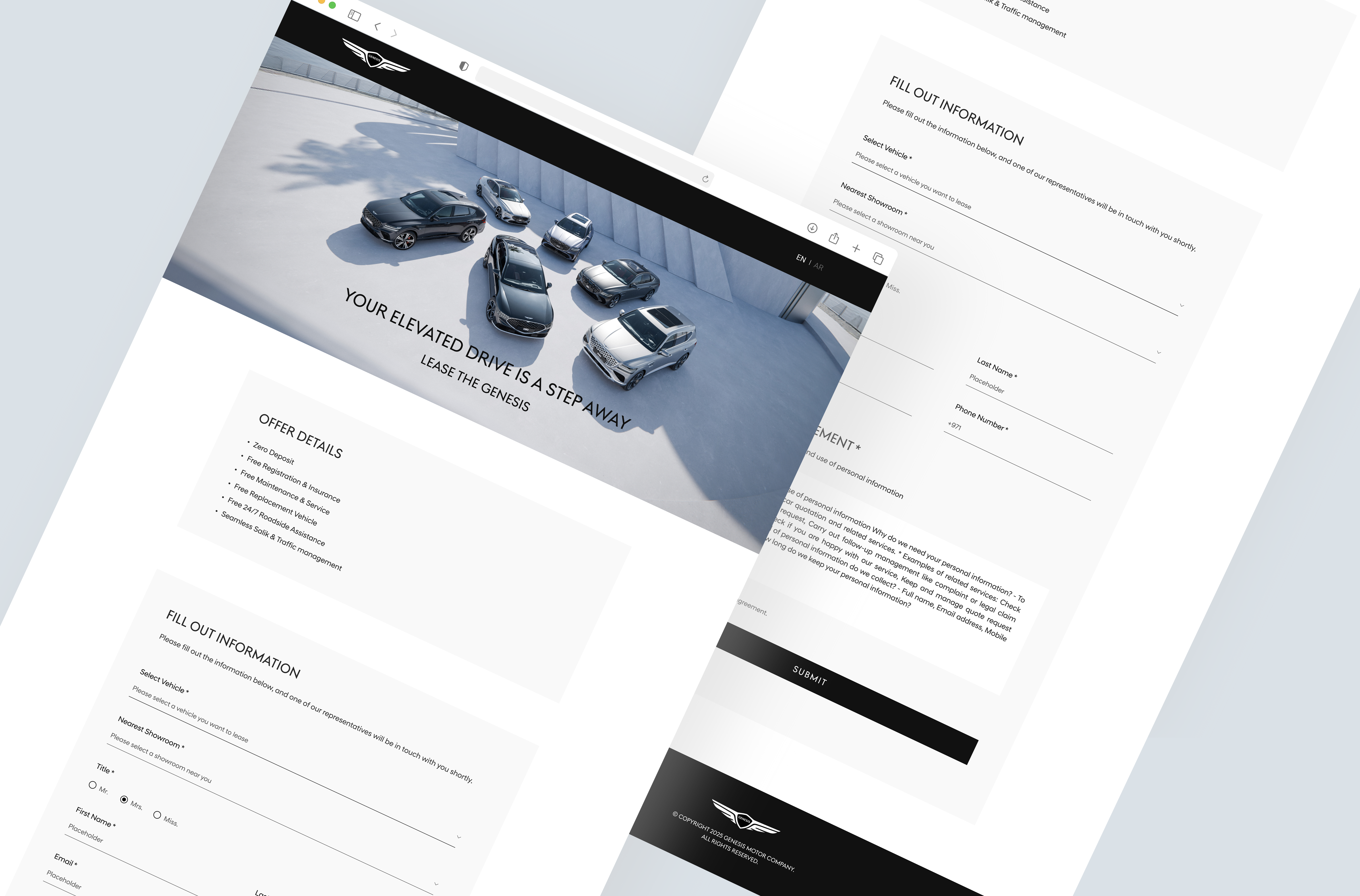 Genesis Hyundai - UI Mockup by Fahad Muhammed on Dribbble