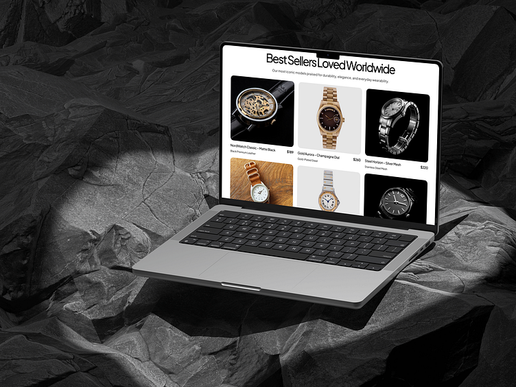 NORD — Elegant Timepiece Website Concept by Mehbubur Rahman for kinetic ...