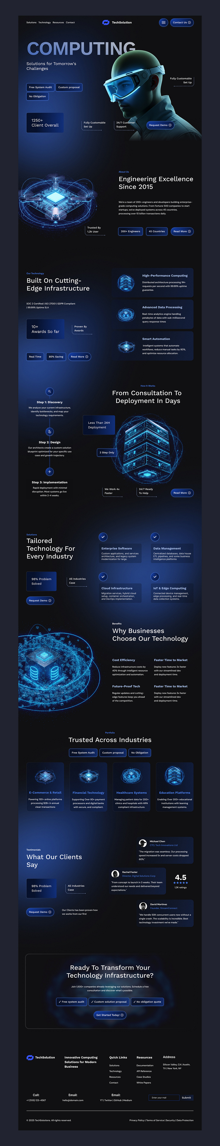 Computer Technology Framer Landing Page by Stylin Framer for Stylin ...