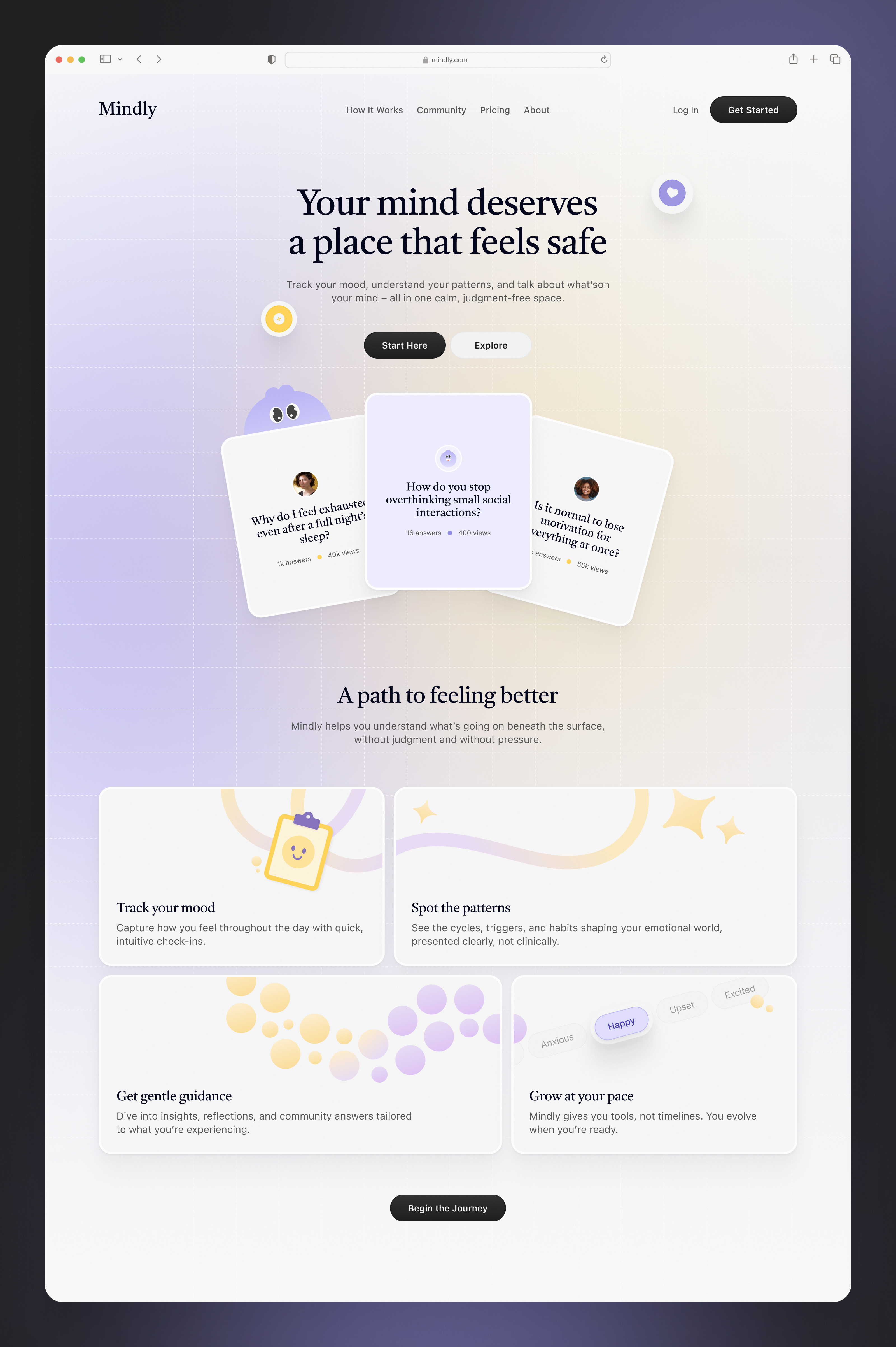Mindly – Wellness Platform Hero Section Concept by Bato on Dribbble