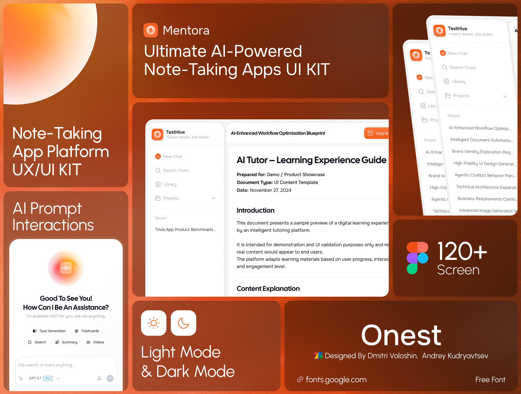 Mentora: AI-Powered Note-Taking App UI Kit by Astrolab on Dribbble
