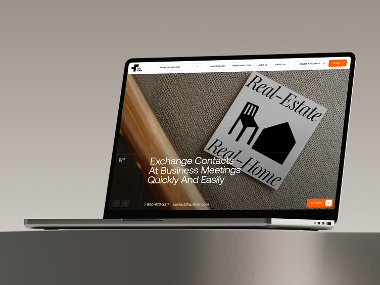 AI Landing page web design real estate hero Apt Form by Lazarev. | Web ...