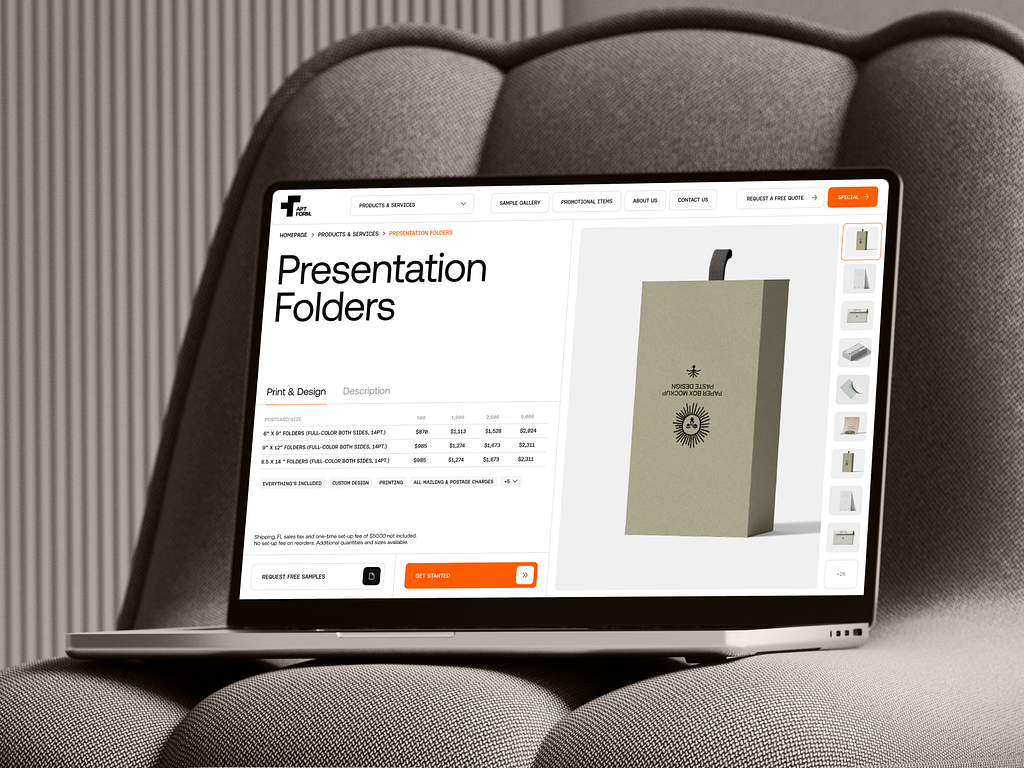AI Landing page web design real estate product page Apt Form by Lazarev ...