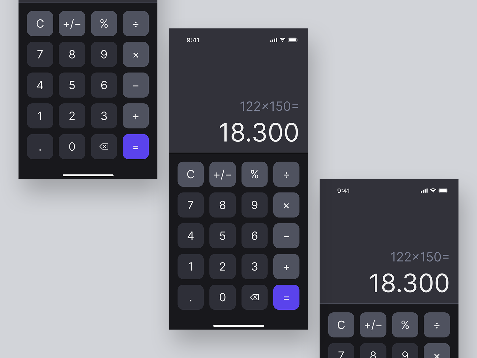 Daily UI Challenge 003 — Calculation by Lucca Frame on Dribbble