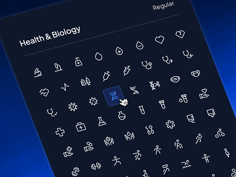 strangeicons: Healthcare & Biotech UI Icon Set - Regular by Samuel ...