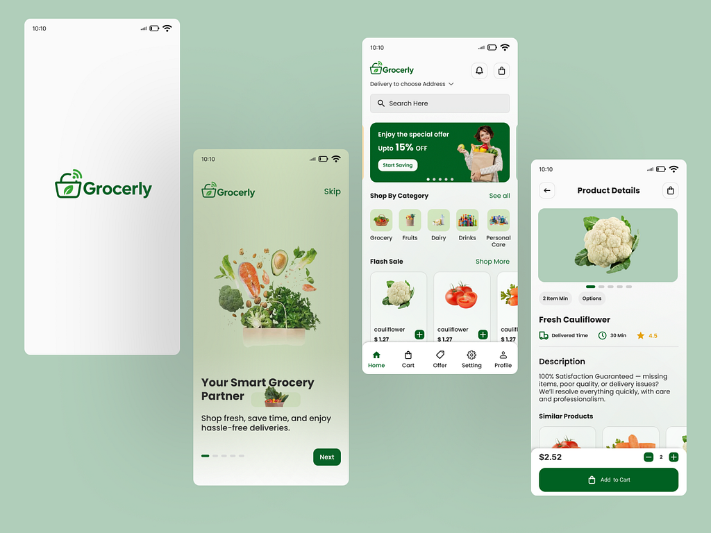 Grocerly by Musfiq Zaman on Dribbble
