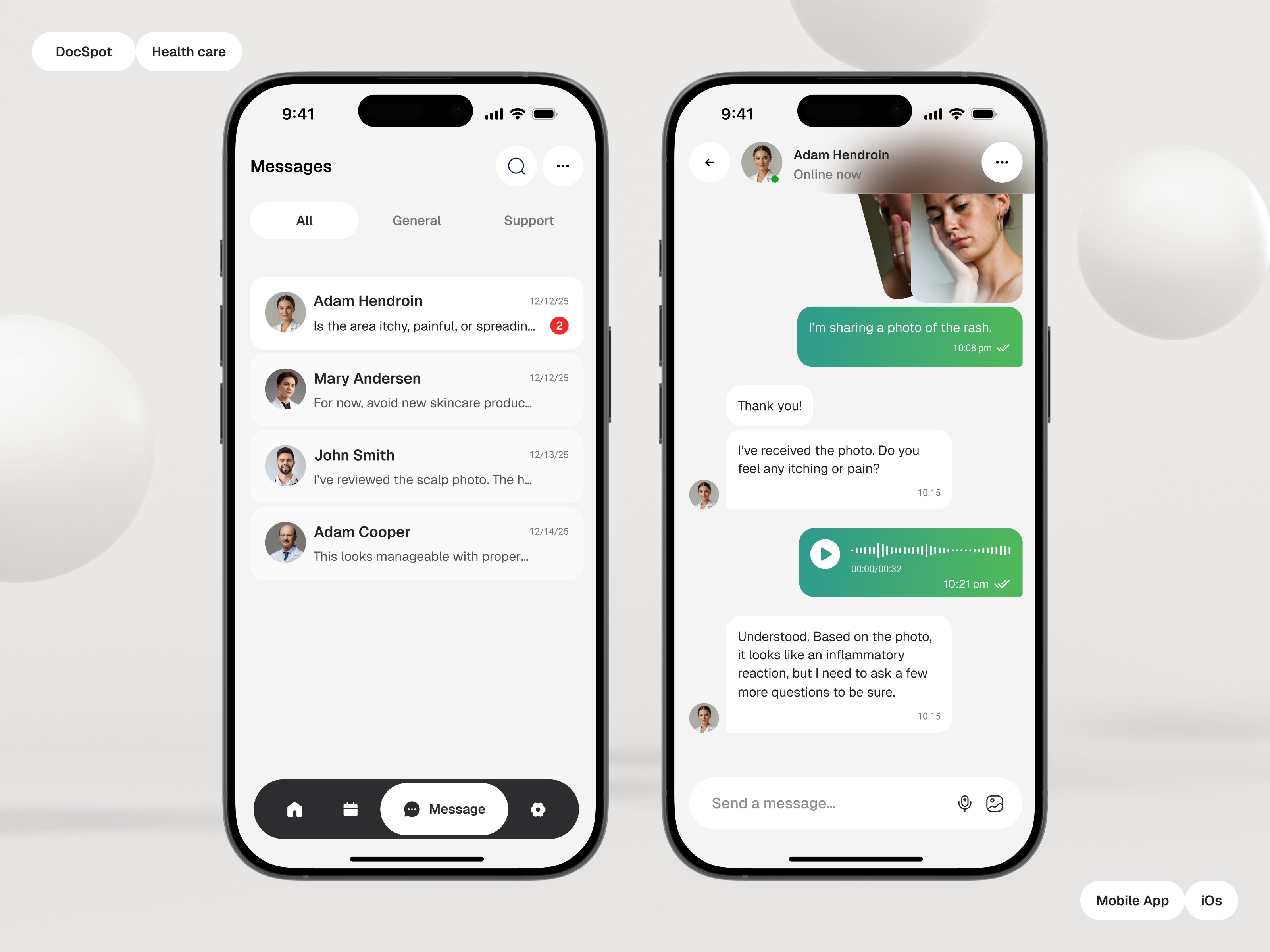 Doctor Appointment Mobile App Design - DocSpot by Phenomenon Product ...