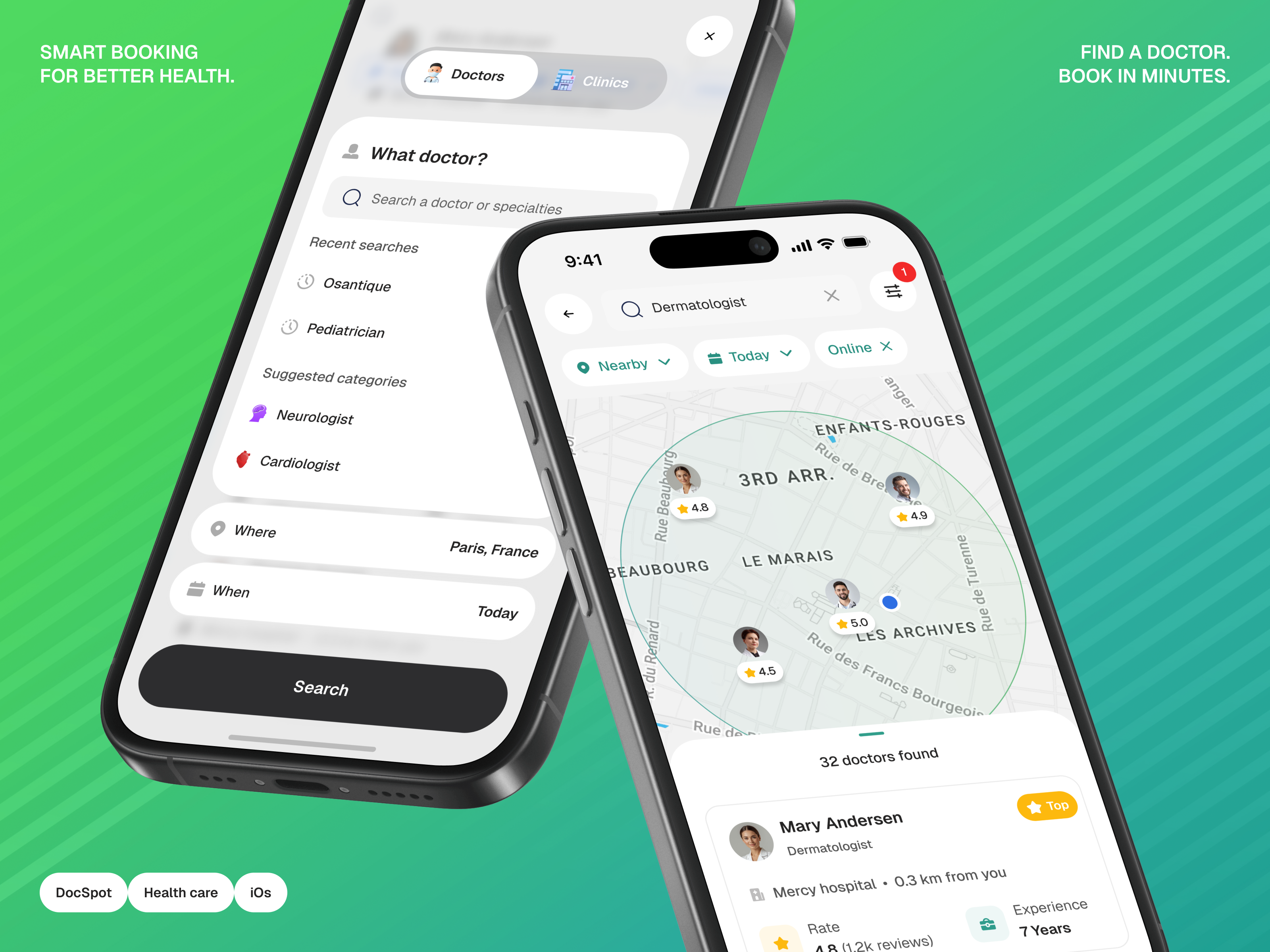 Doctor Appointment Mobile App Design - DocSpot by Phenomenon Product ...