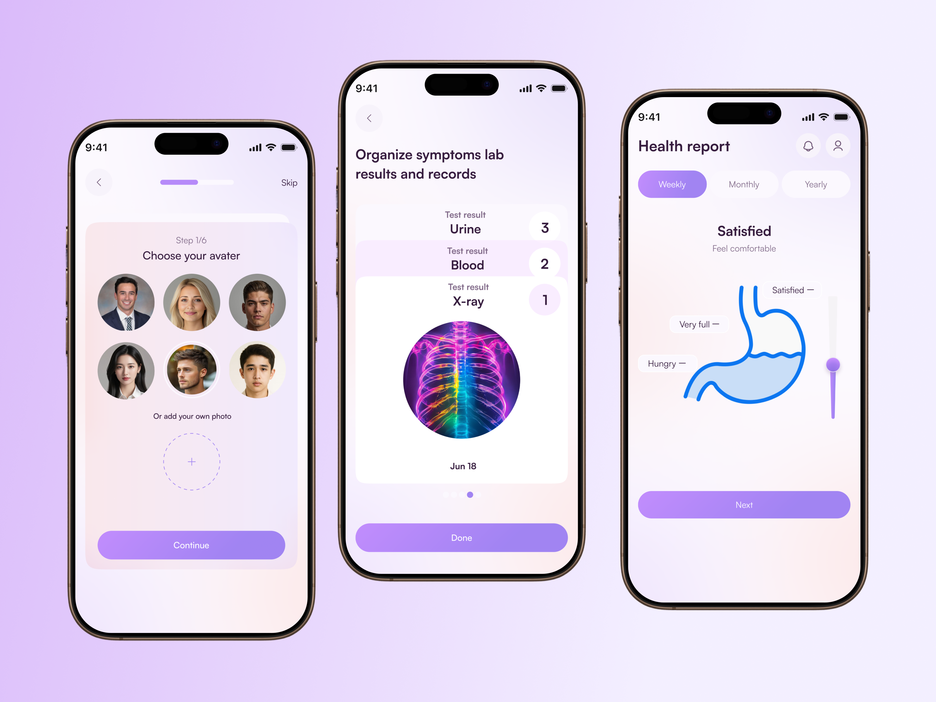 Human Health Tracker Mobile App Design Concept by UIX Maruf Hossen on ...