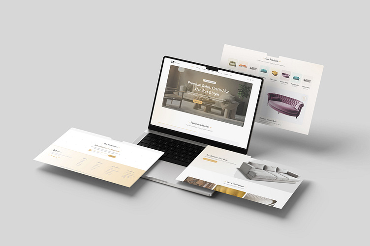 Premium Sofas & Pillows – E-commerce Website UI Design by Bellal ...