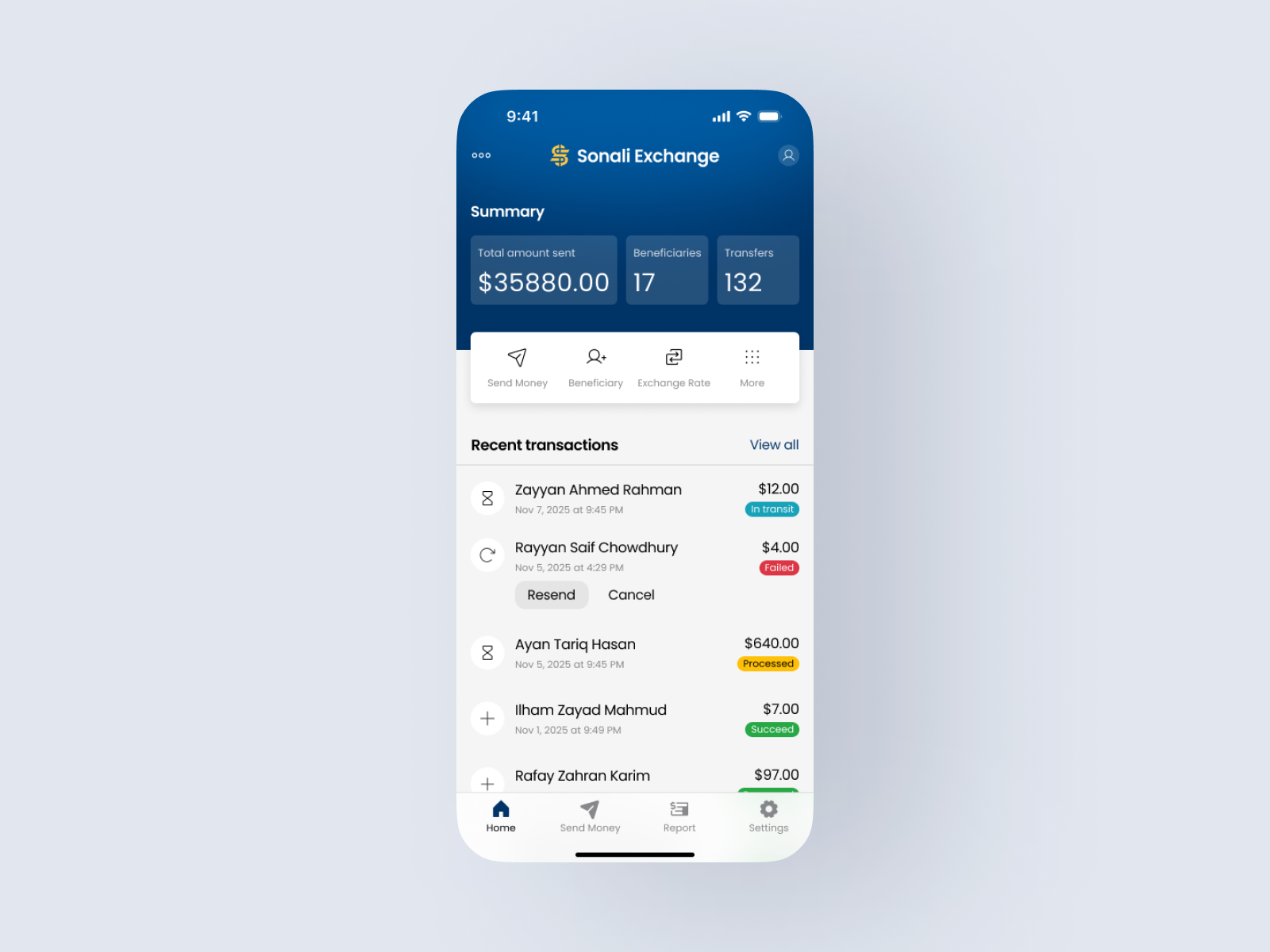 Fintech Mobile Banking App Redesign – Sonali Exchange by Al Imran Khan ...