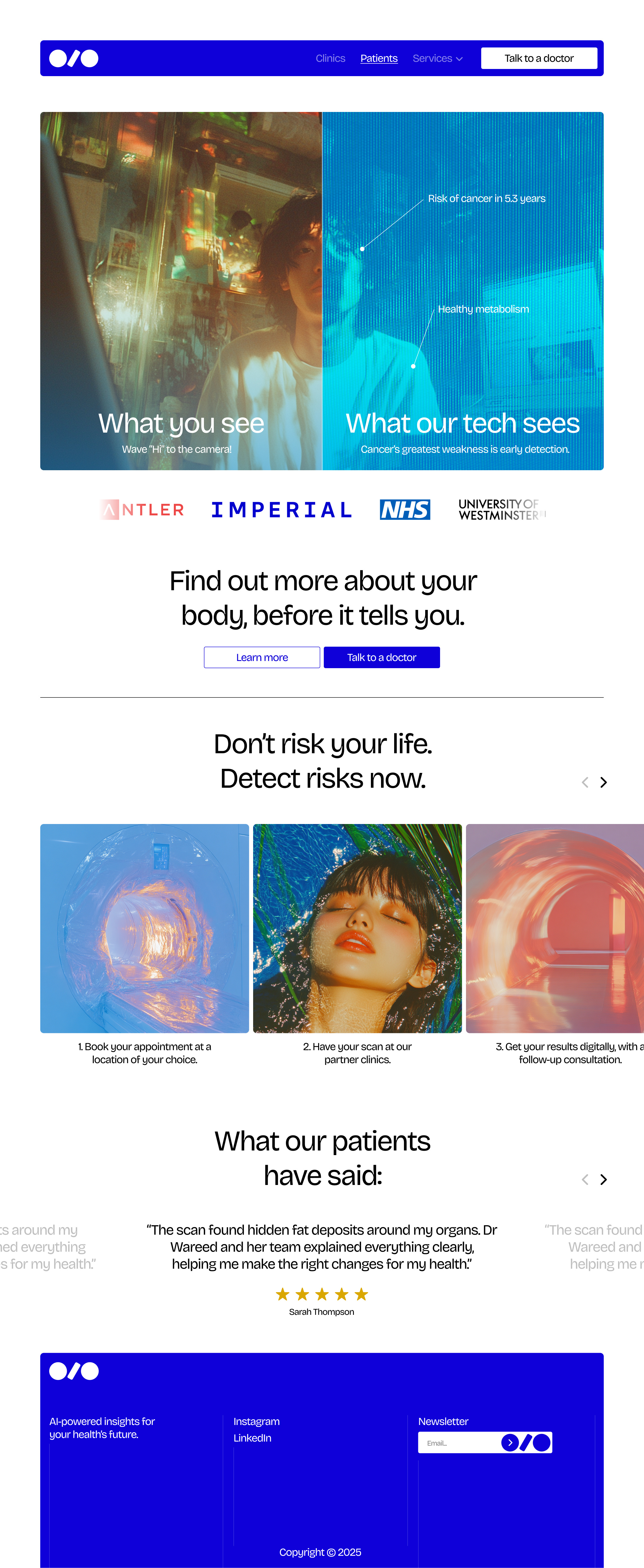 landing page . medtech ux & ui design by Leo Largillet on Dribbble