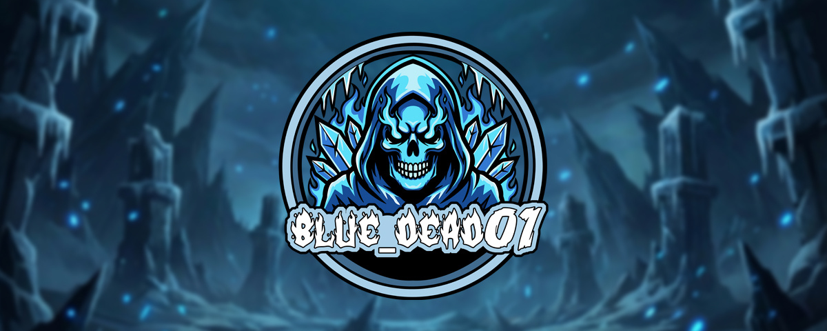 Blue Dead (Frozen) Mascot Logo Design with Banner by Hope on Dribbble