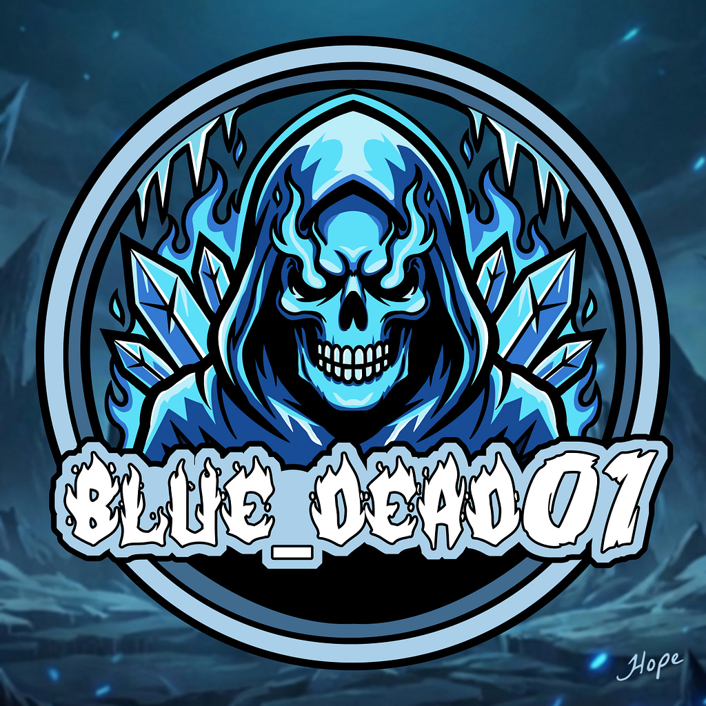 Blue Dead (Frozen) Mascot Logo Design with Banner by Hope on Dribbble