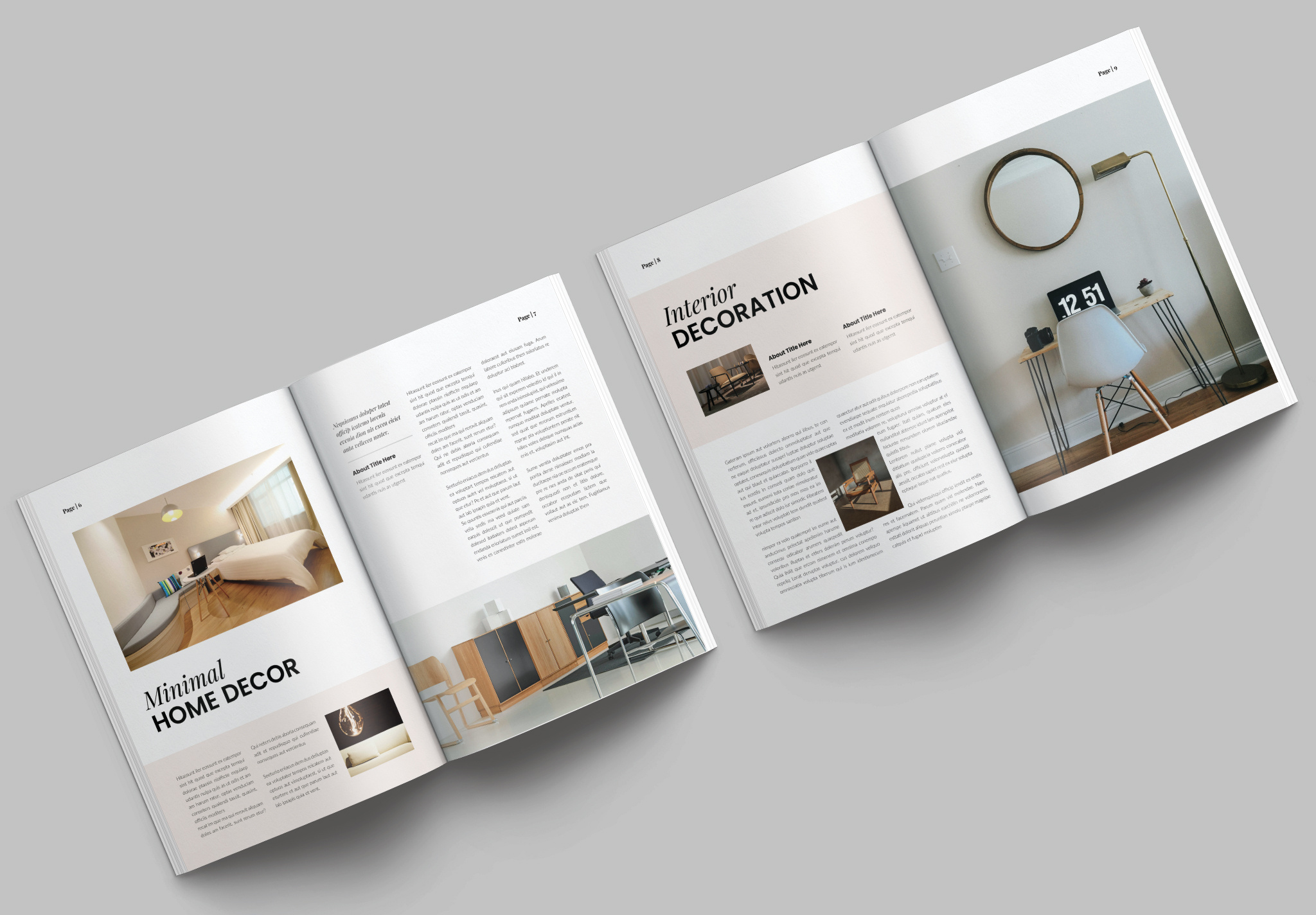 Interior Design Magazine Template by Visual Vorteex on Dribbble