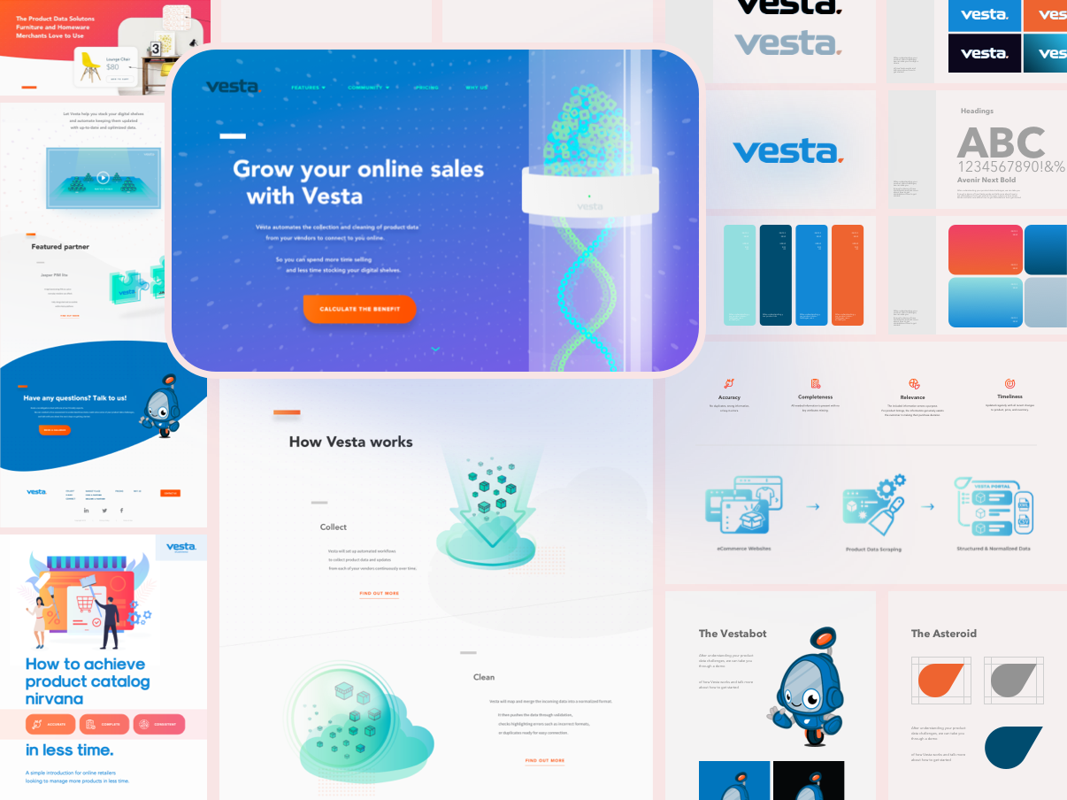 Vesta | Visual Design for eCommerce Company by Sasha Pylypenko on Dribbble