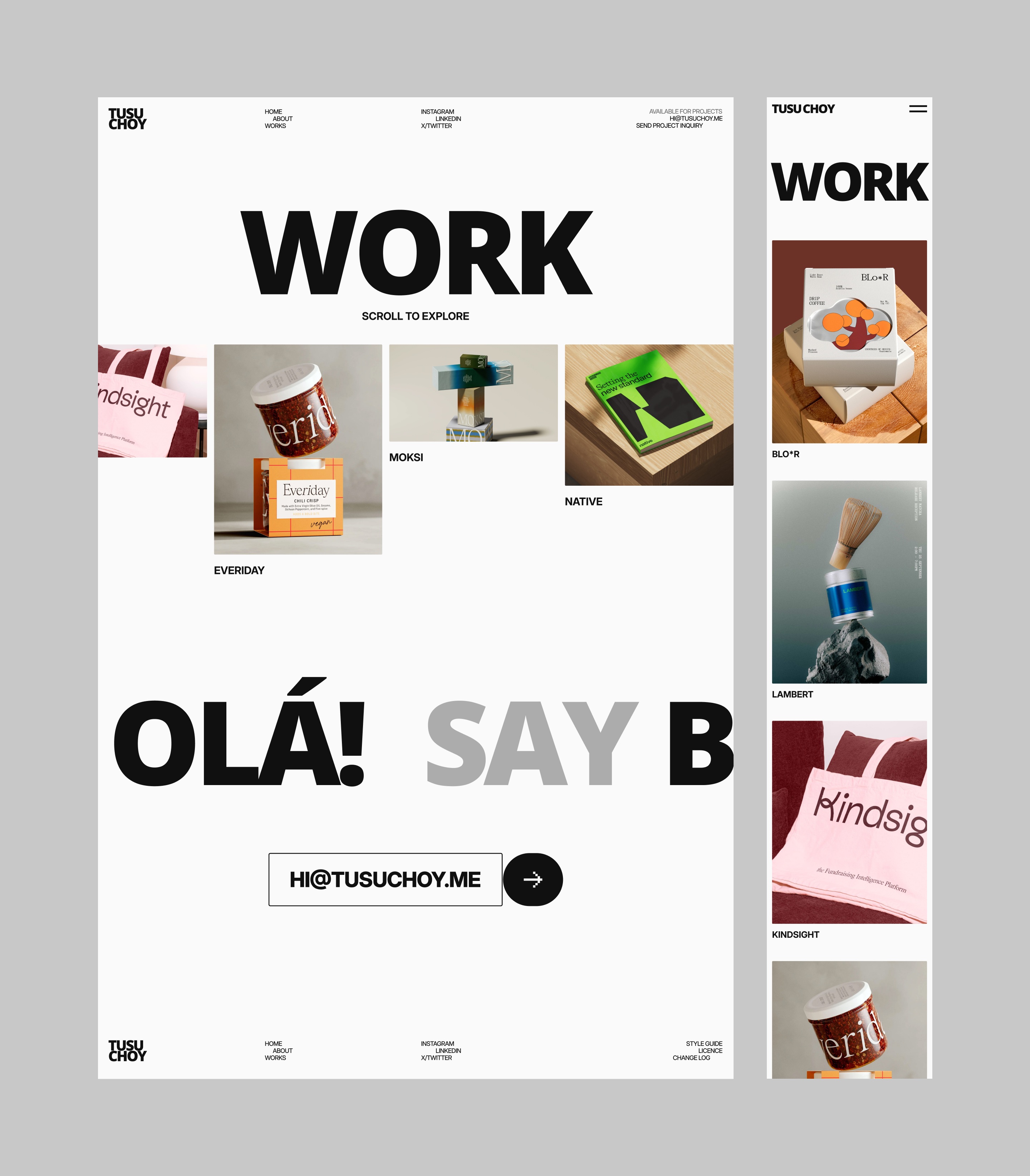 Tusu — Portfolio for Freelancers & Studios by Grabui Library on Dribbble