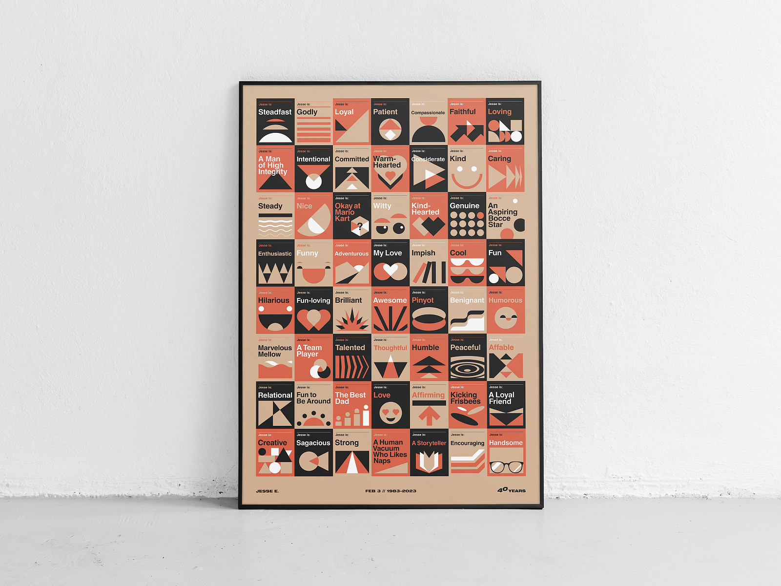 Celebrating 40 Poster by Tim Lautensack on Dribbble