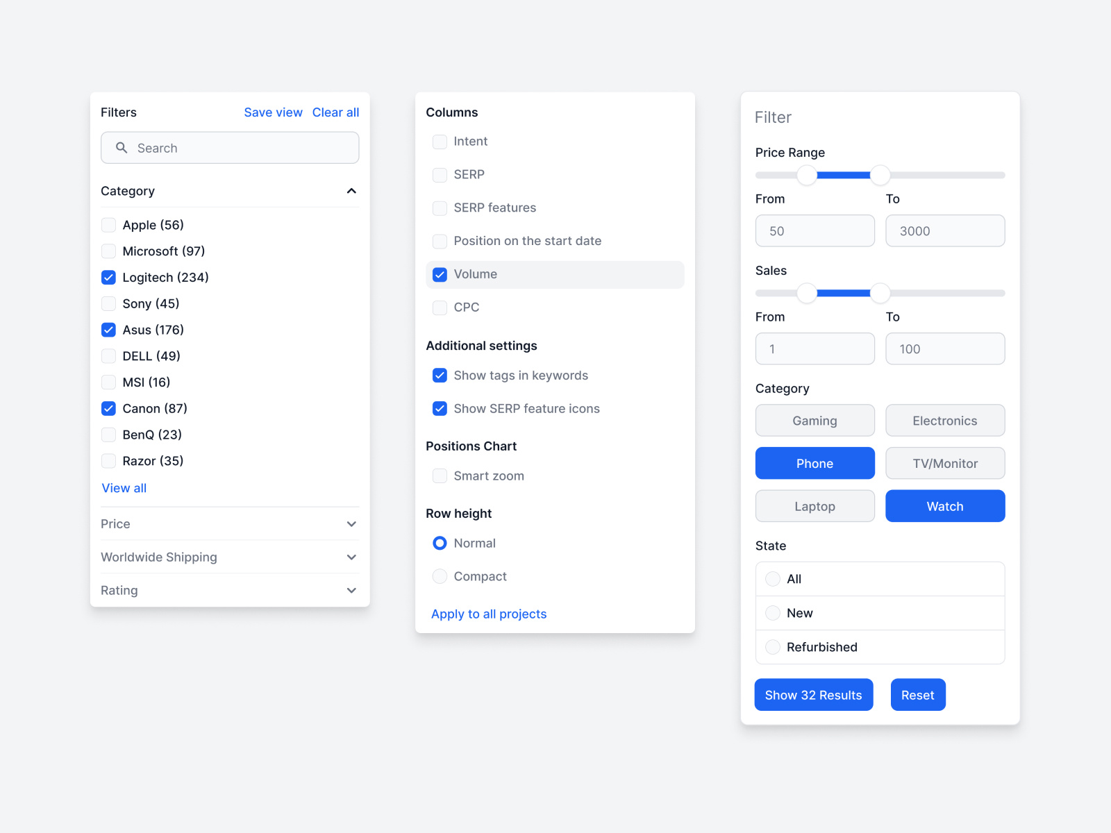 Dropdown filters by Flowbite on Dribbble Dropdown filters by Flowbite on Dribbble