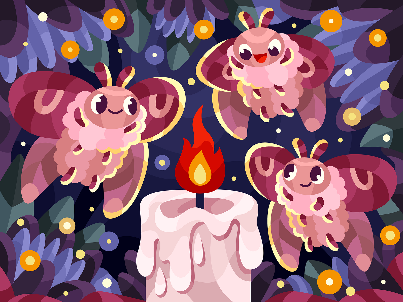 Moths by Valeriia Sibirtseva on Dribbble
