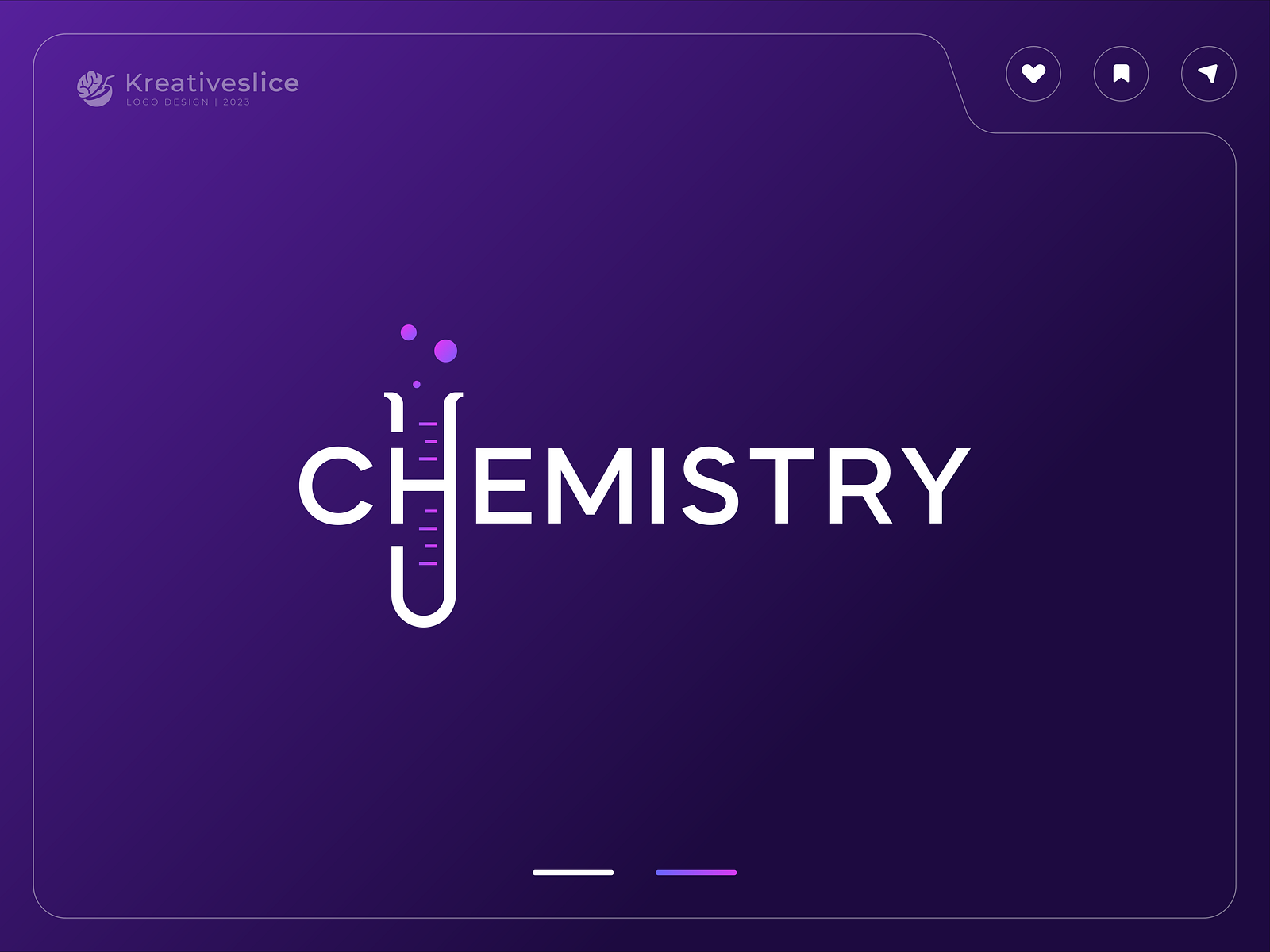 Chemistry logo design by KreativeSlice on Dribbble