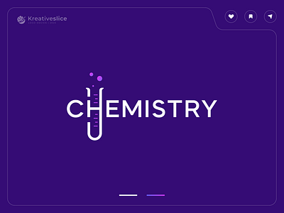 Chemistry logo design by KreativeSlice on Dribbble