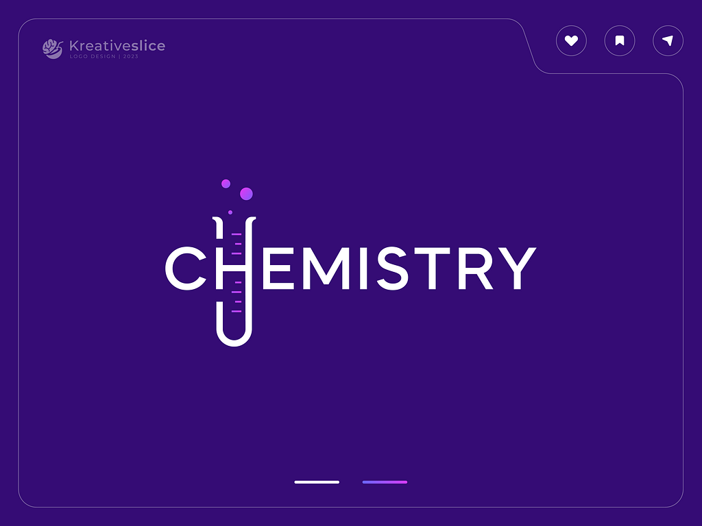 Chemistry logo design by KreativeSlice on Dribbble