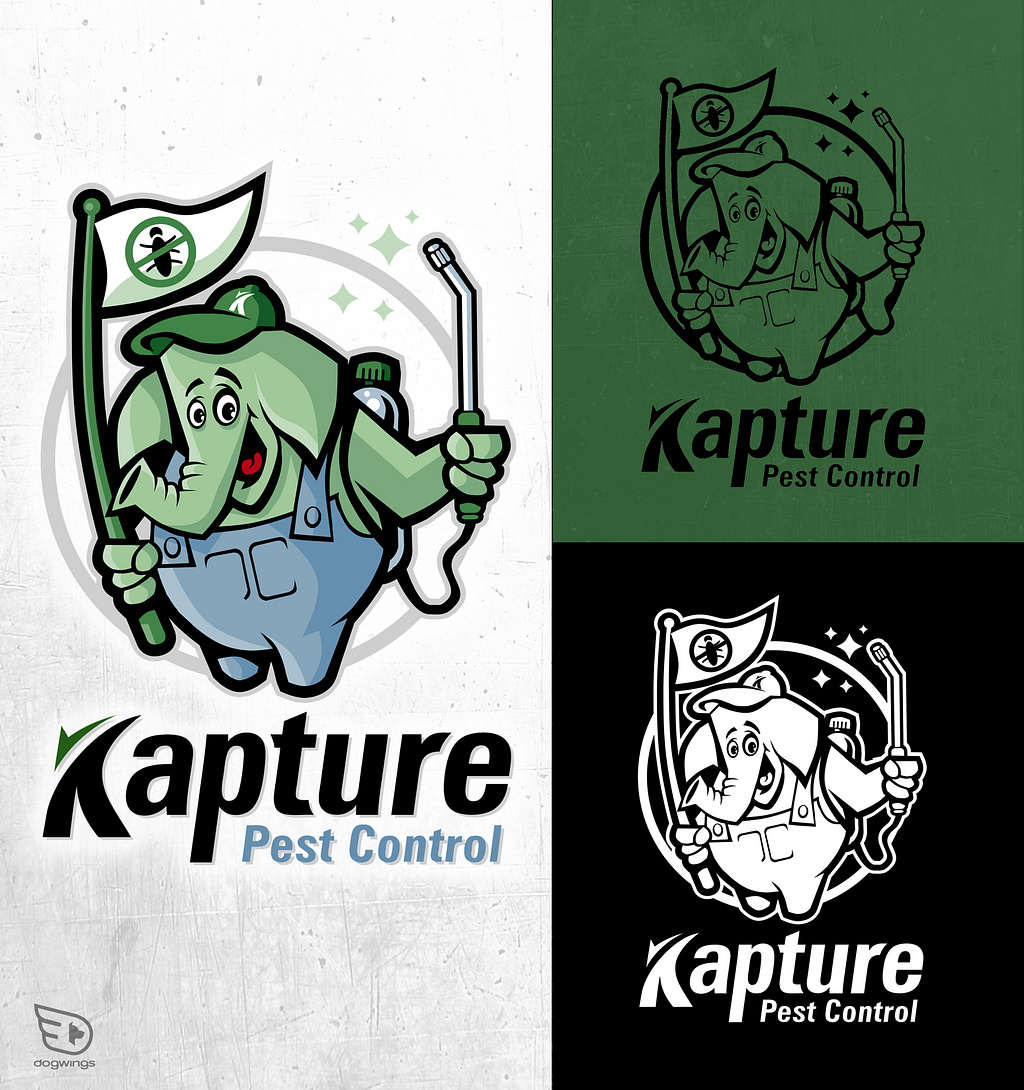 Logo - Kapture pest control by Chip David on Dribbble