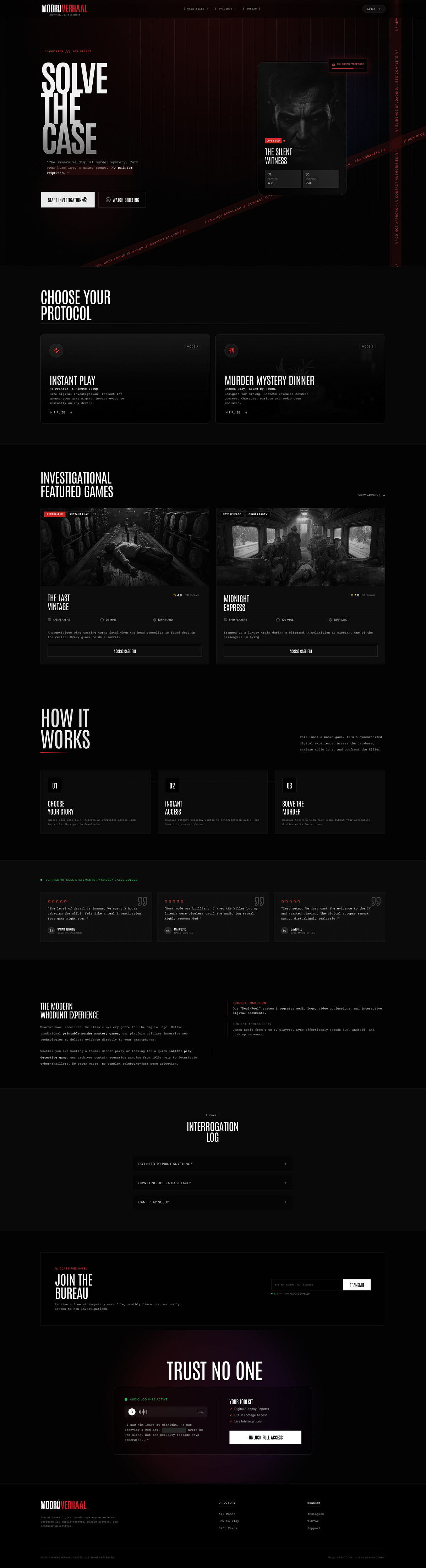 UI Revamp | Moordverhaal by The DA Designs | UI/UX on Dribbble
