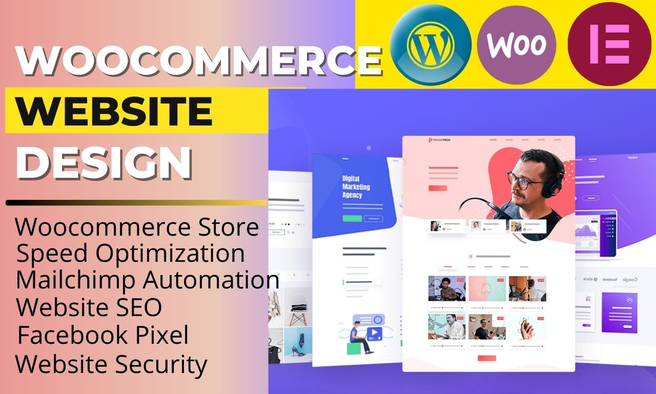 I will design woo-commerce website using WordPress and elementor by ...